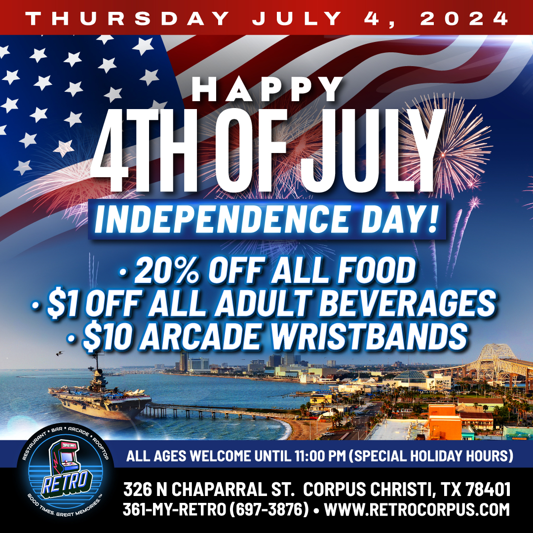 RETRO - Restaurant, Bar, and Arcade - Downtown, Corpus Christi, TX