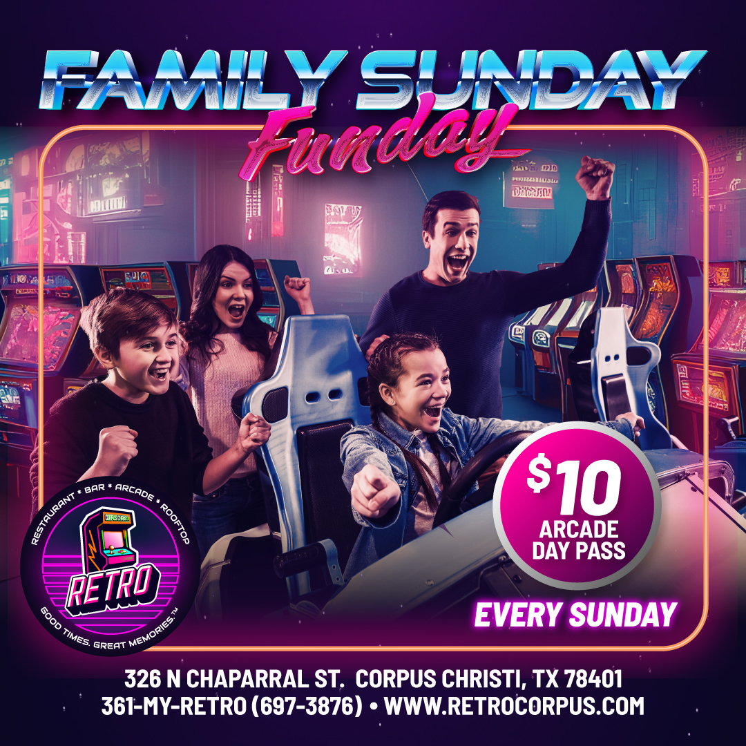 RETRO - Restaurant, Bar, and Arcade - Downtown, Corpus Christi, TX