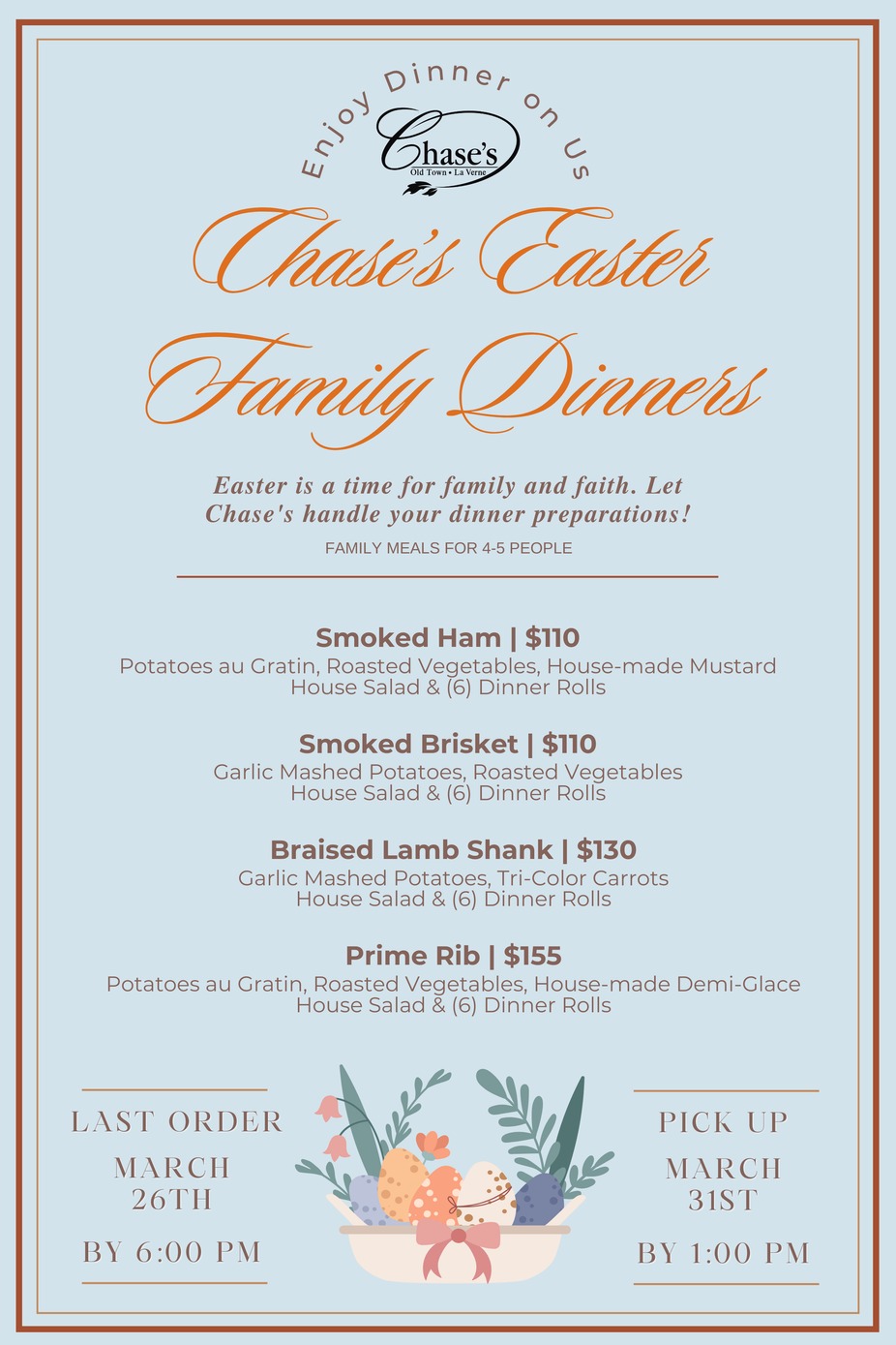 Chase’s Restaurant - La Verne, CA