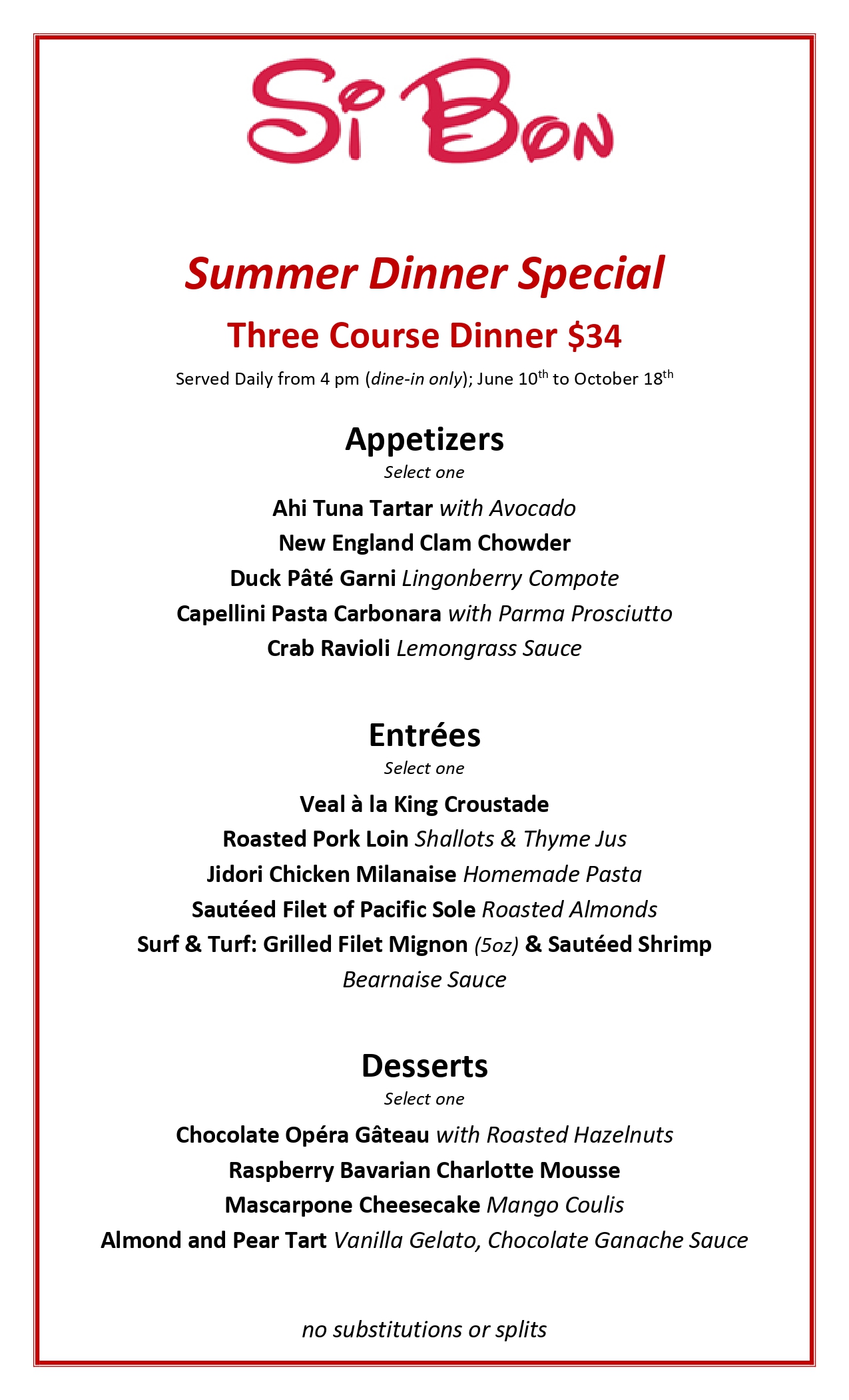 Si Bon - in the Albertson's Shopping Center, Rancho Mirage, CA