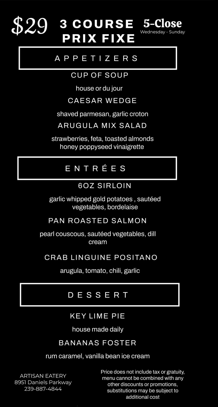 Artisan Eatery - Fort Myers, FL