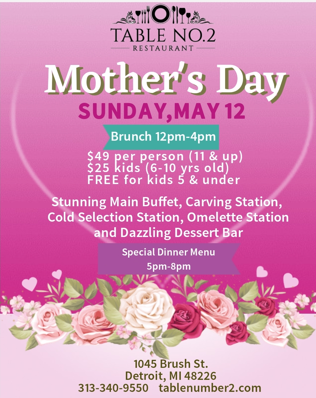 Table No. 2 - Downtown Detroit- Greektown, Detroit, MI