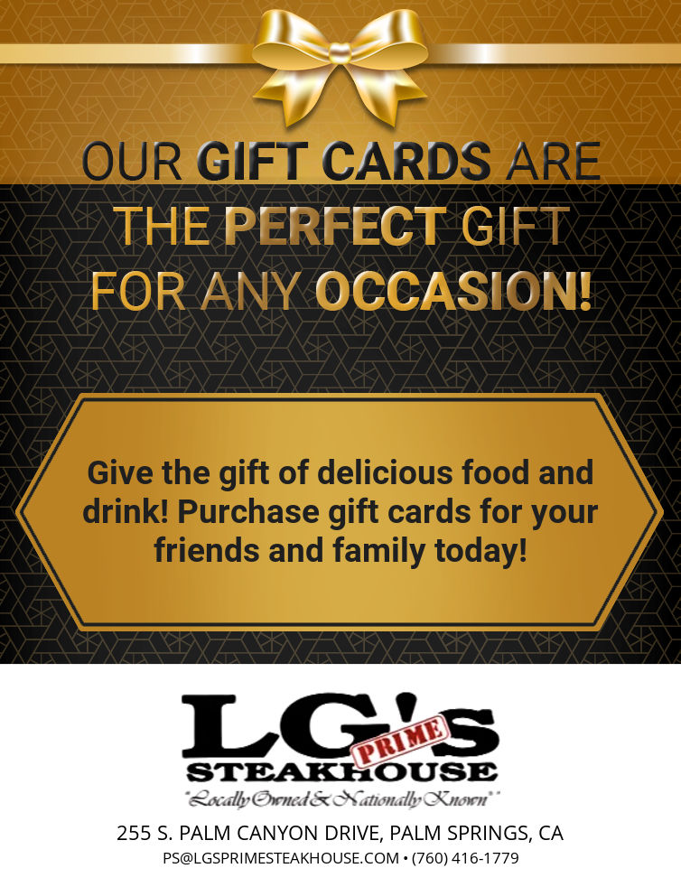 LG's Prime Steak House Palm Springs - Palm Springs, CA