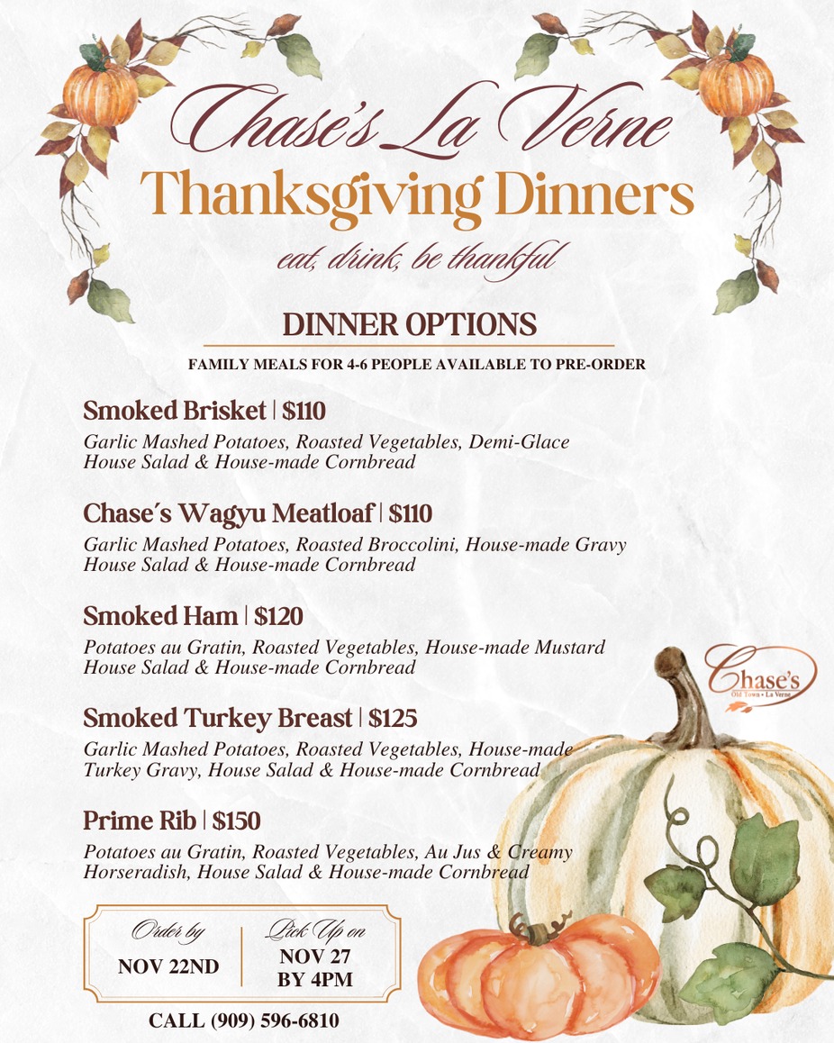 Chase’s Restaurant - Old Towne La Verne, La Verne, CA