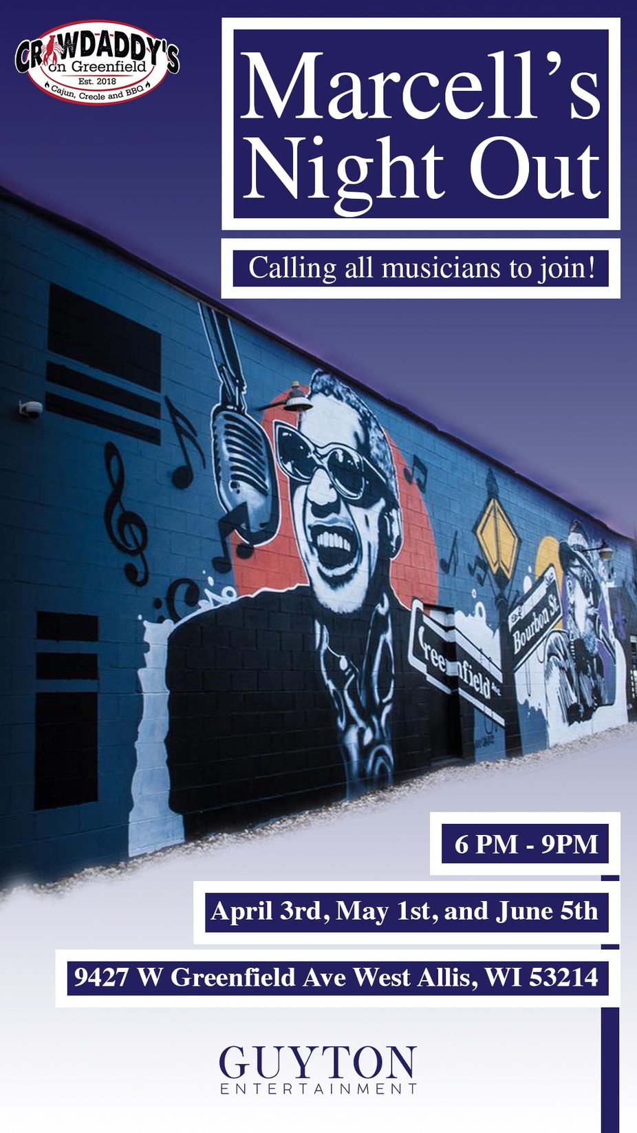 Crawdaddy's on Greenfield - events