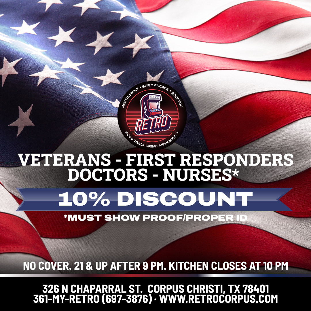 RETRO - Restaurant, Bar, and Arcade - Downtown, Corpus Christi, TX