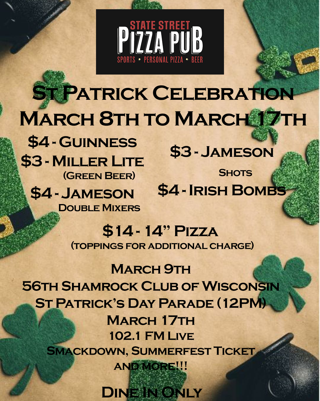 State Street Pizza Pub - Milwaukee, WI