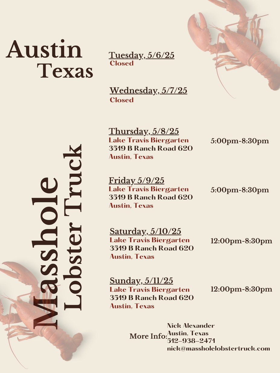 Masshole - Schedule/Locations