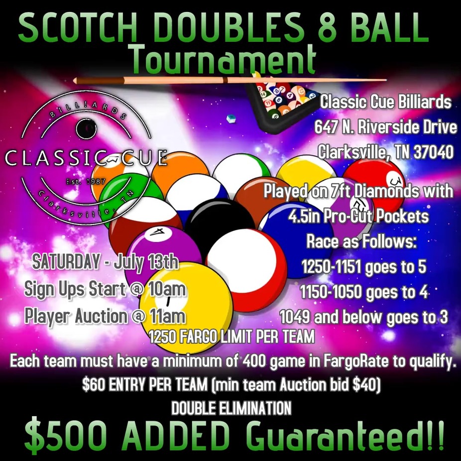 Classic Cue - Events