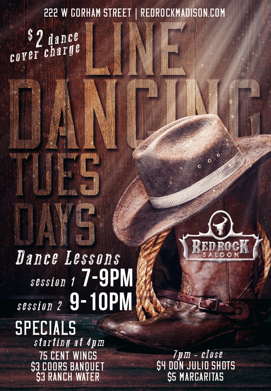 Red Rock Saloon - Madison - Events