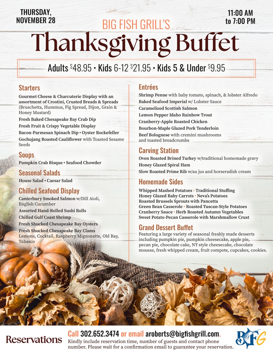 Wilmington - Big Fish Grill on the Riverfront - events