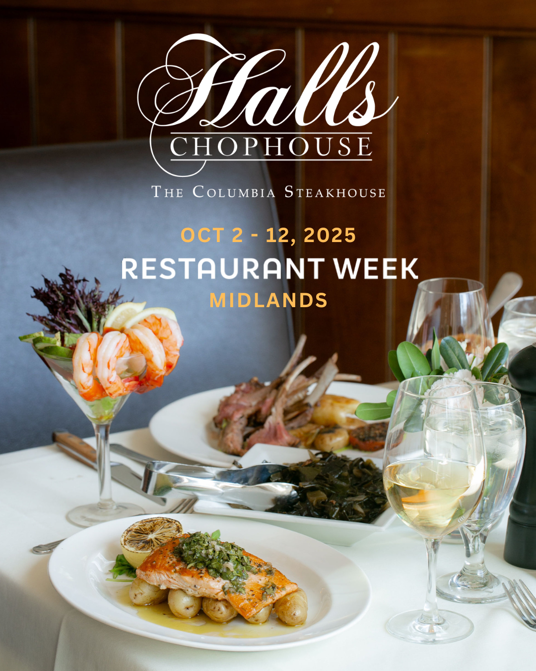 Halls Chophouse- The Columbia Steakhouse - Downtown Columbia, SC