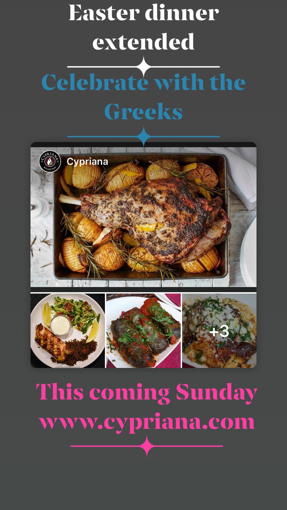 Cypriana Restaurant - events