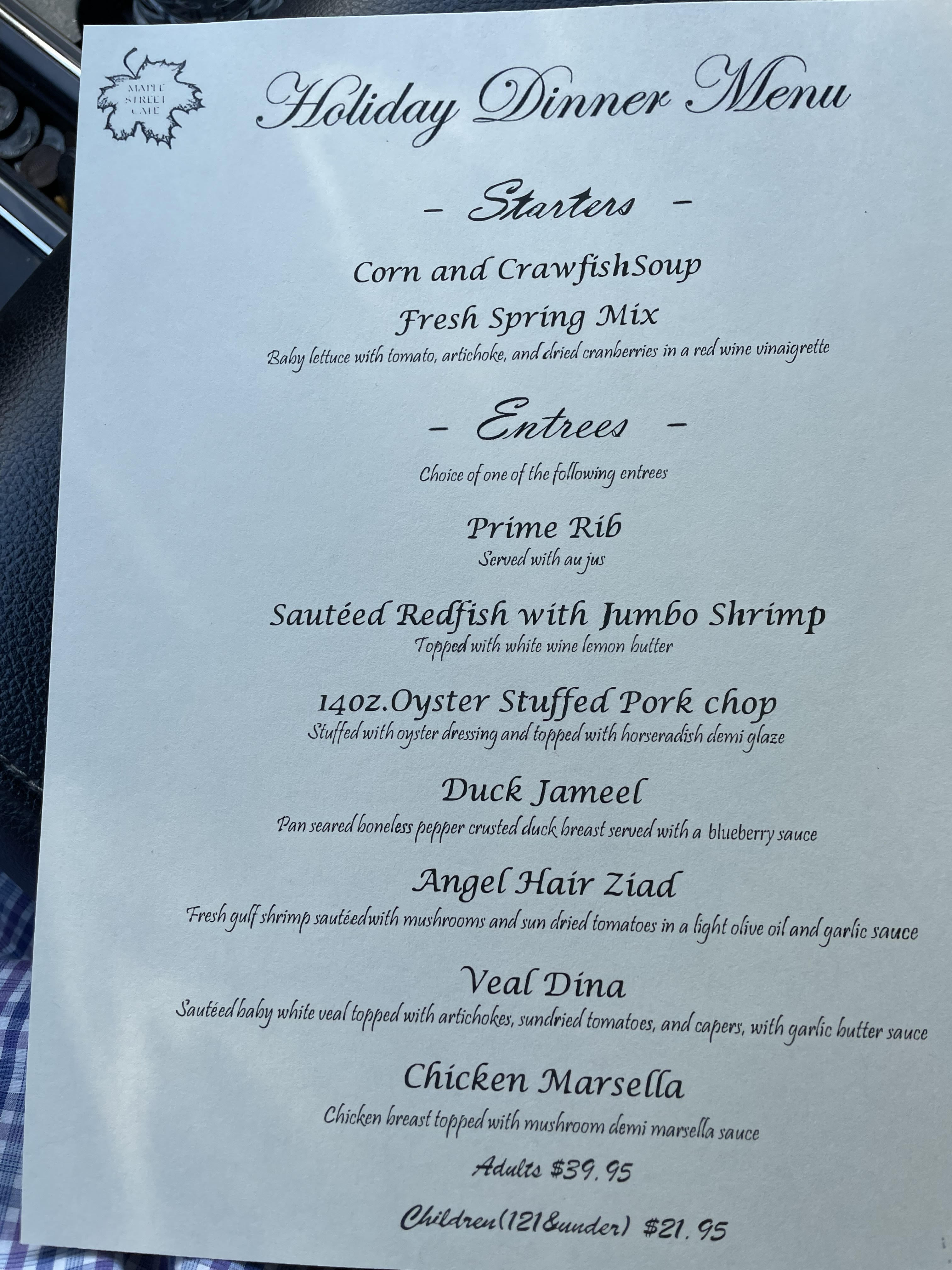 Maple Street Cafe - New Orleans, LA