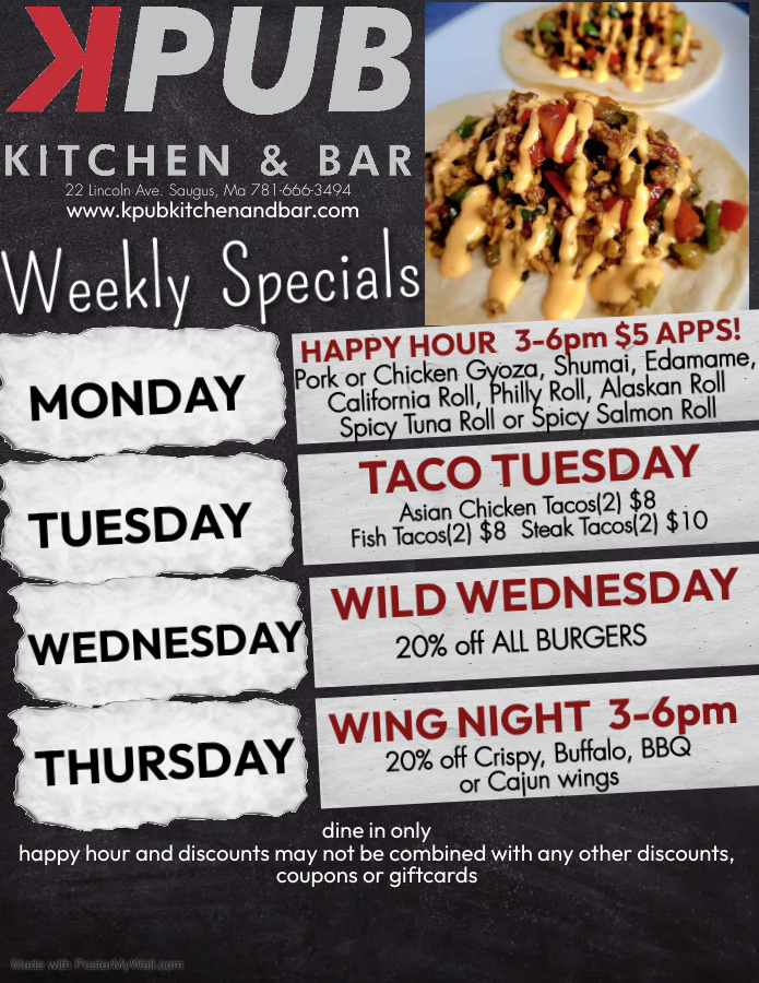 K Pub Kitchen & Bar - Saugus, MA