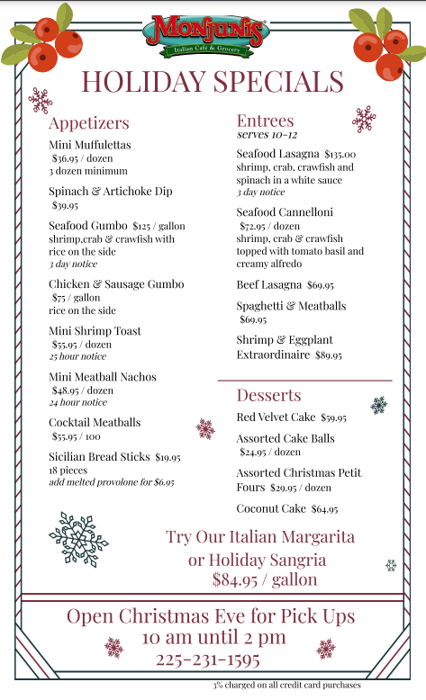 Monjunis Italian Cafe & Grocery - Old Goodwood, Baton Rouge, LA