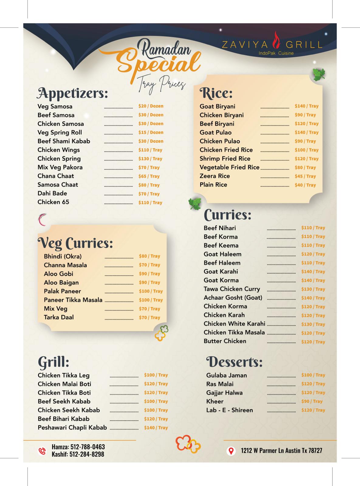 Zaviya Grill - North Austin, Austin, TX