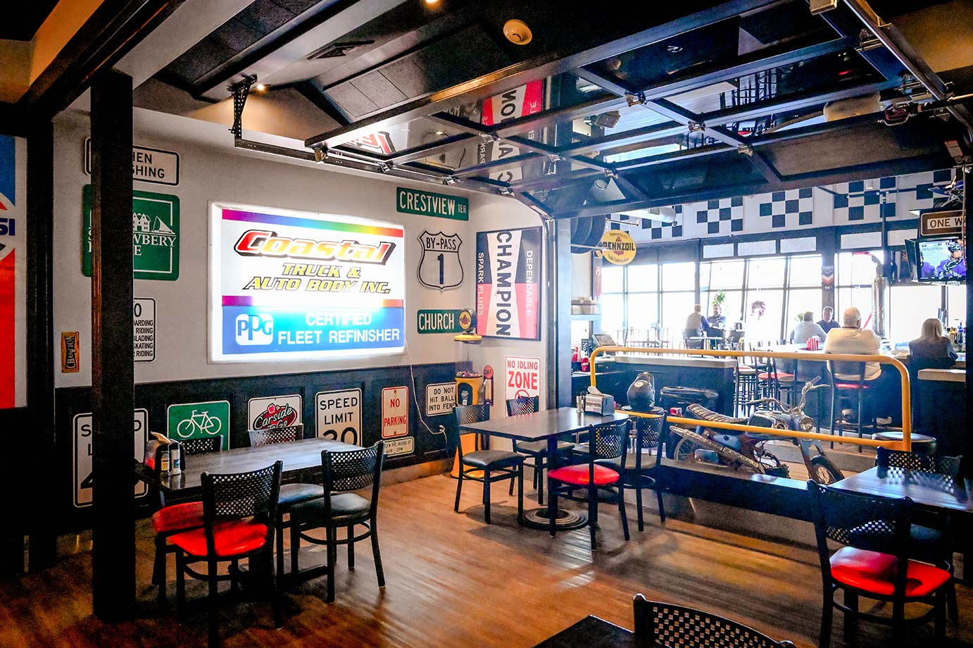 Garage Themed Bar Ford's Garage Restaurant Opens First Indiana