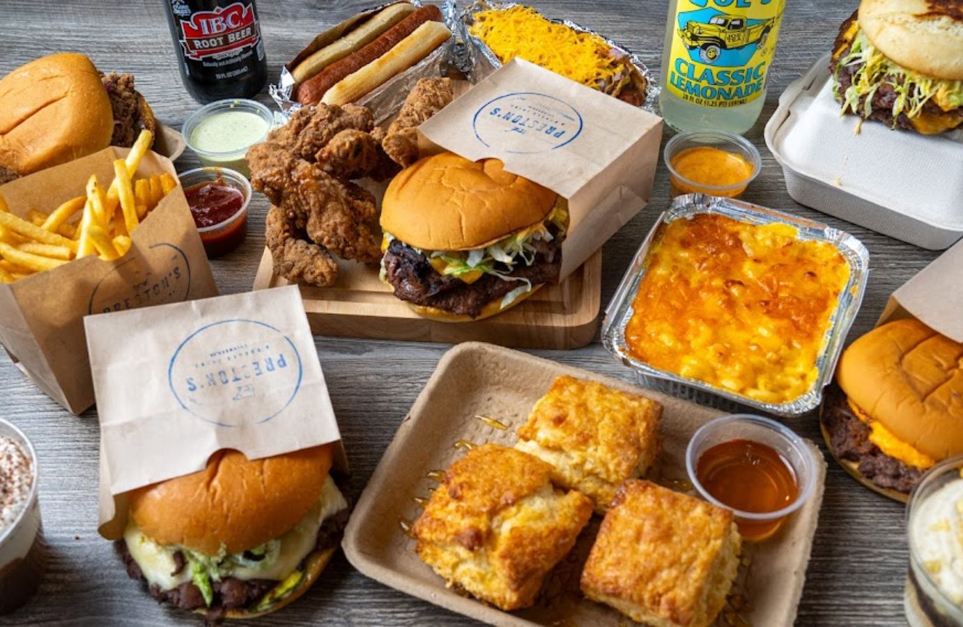Preston's: A Burger Joint - Food Menu