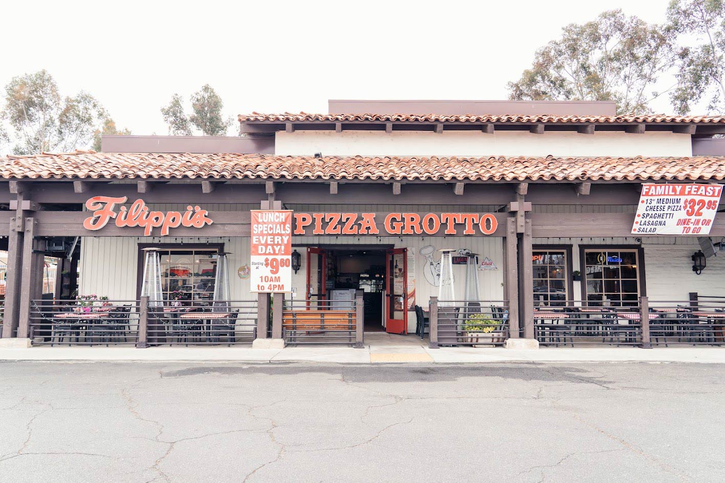 Filippi's Pizza Grotto- Mission Valley - Food Menu at Kearny Mesa