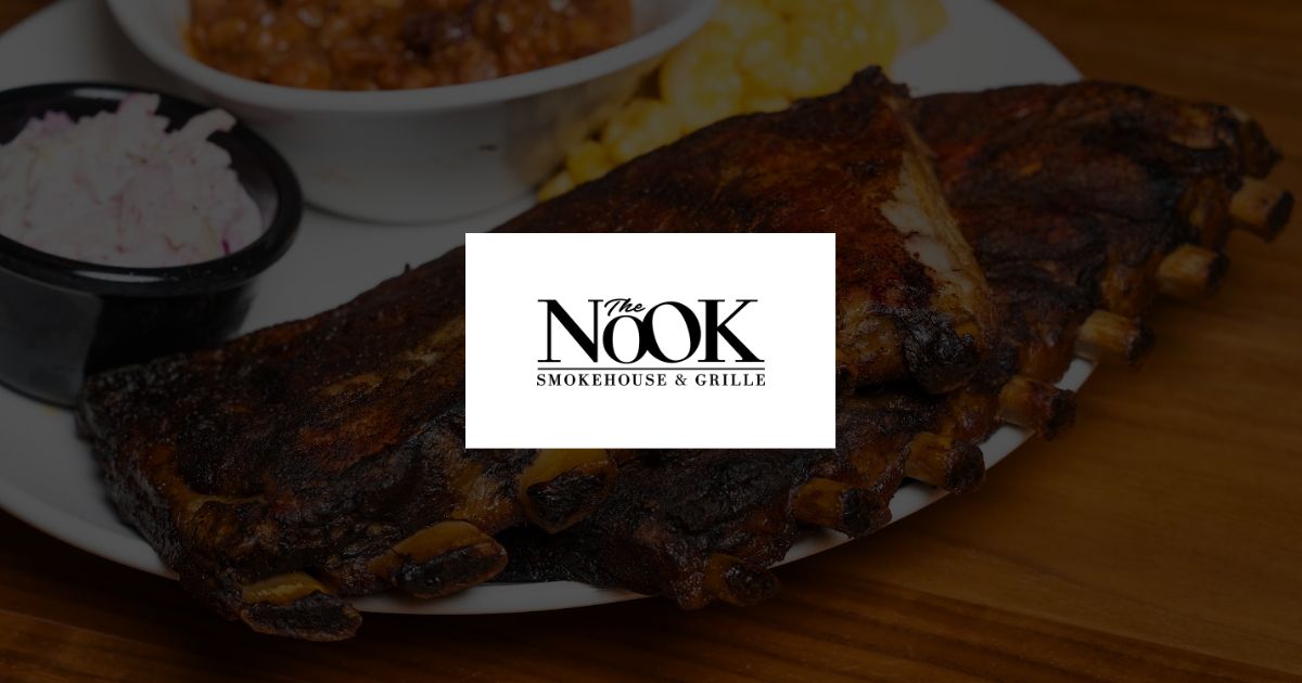 The Nook Smokehouse and Grille - Food Menu