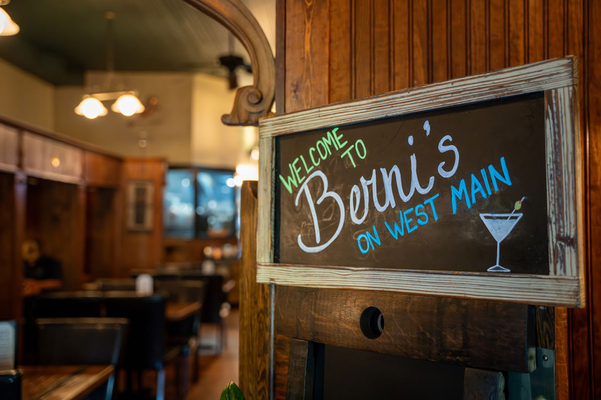 Berni's On West Main - Drink Menu