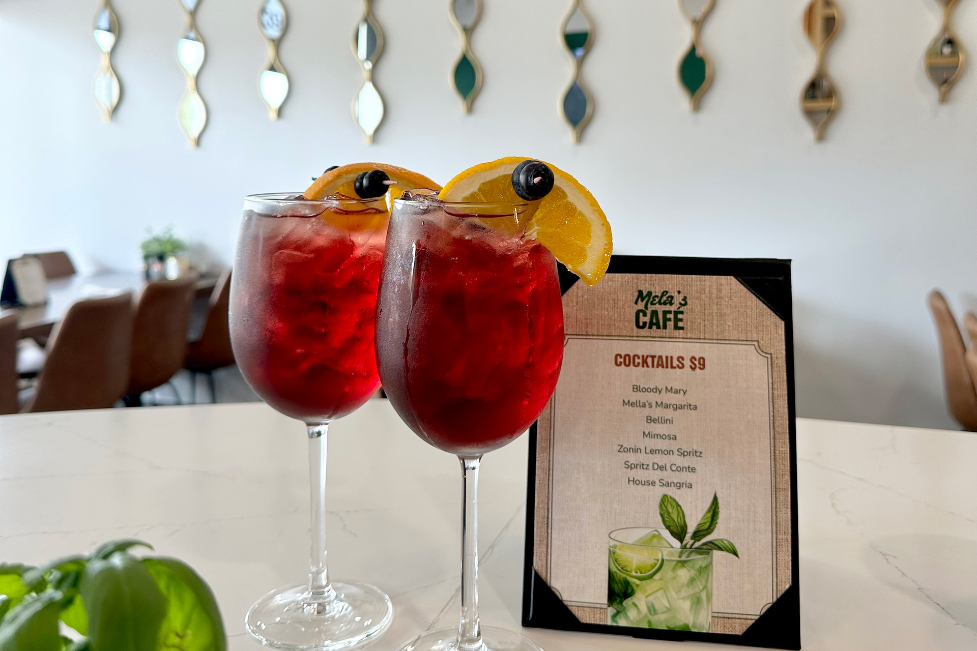 Mela's Cafe - Food Menu